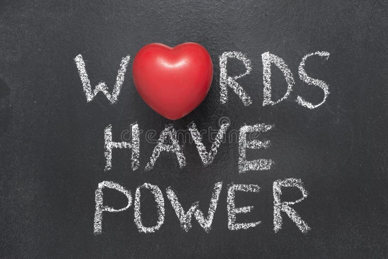 Words have power heart stock image. Image of sign, acceptance - 86988711