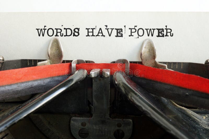 Words Have Power is Shown Using the Text Stock Image - Image of sales ...