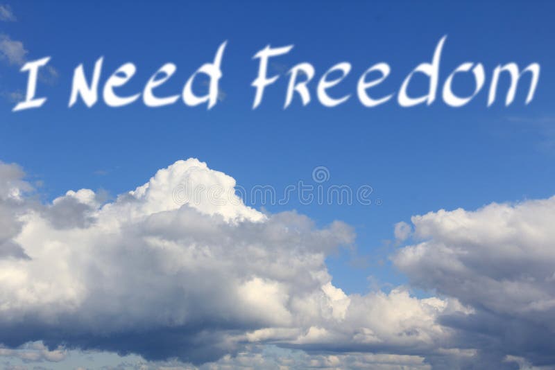 Freedom in sky stock photo. Image of idilic, space, text - 123710960