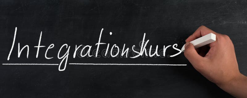 The Words Integration Course are Standing in the German Language on a ...