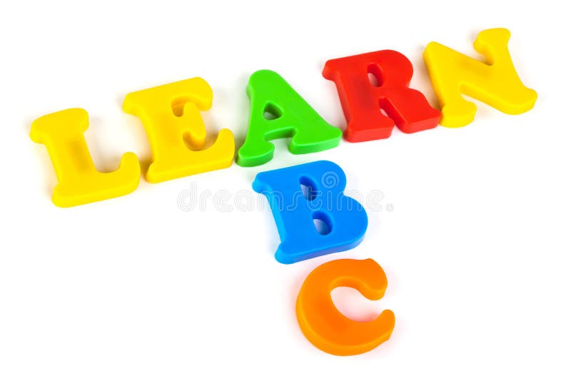 ABC letters learning stock image. Image of preschool, color - 161663