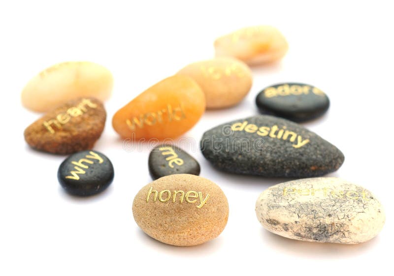 Words on pebbles stock image. Image of love, homemade - 9787033