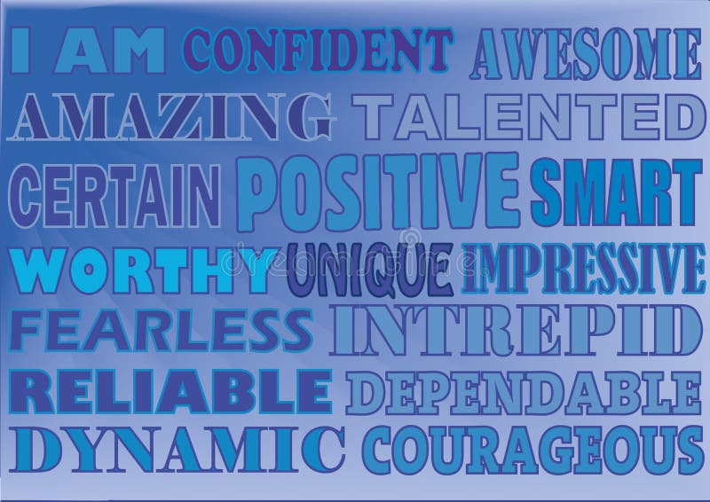 We Can Do It 3D Words Positive Attitude Confidence Stock Illustration ...