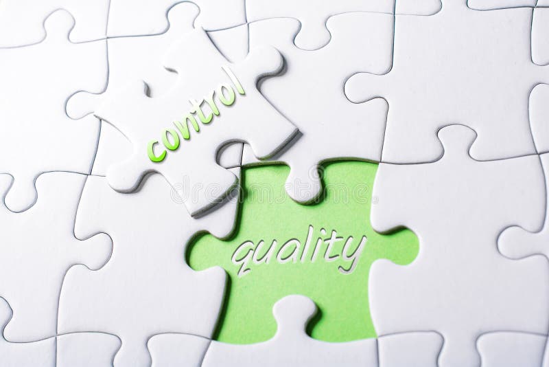 Quality control jigsaw stock photo. Image of finishes - 35277566