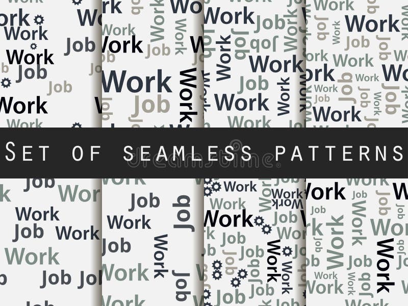 Words Seamless Pattern, Word Collage, Words Design. Seamless Pattern ...