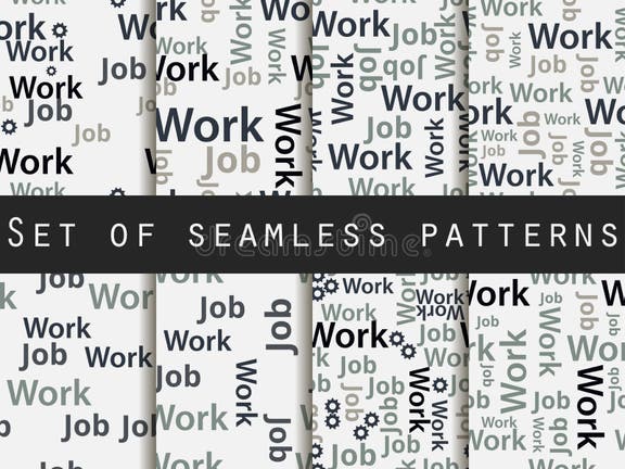 Words Seamless Pattern, Word Collage, Words Design. Seamless Pattern ...