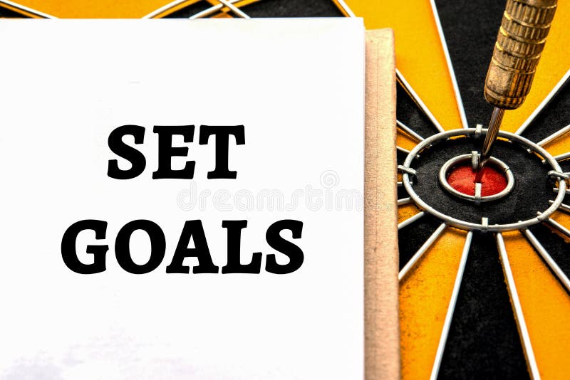 Words Goal Setting with Dart Target on Bullseye Stock Image - Image of ... Words Goal Setting with Dart Target on Bullseye Stock Image - Image of ...