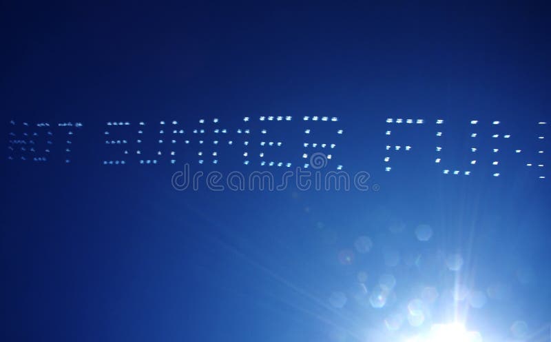Words in the Sky Created by Airplanes Stock Image - Image of rest ...