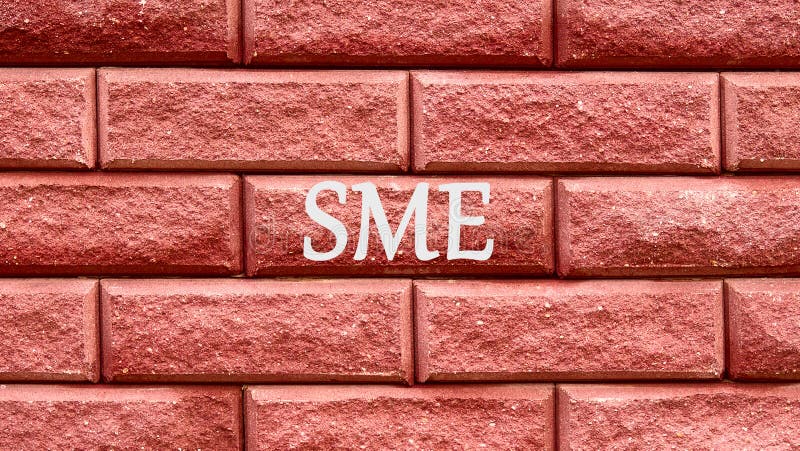 The Words SME Small and Medium Size Enterprises Written on a Red ...