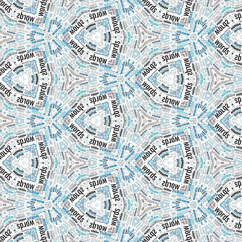 Words Text Abstract Educational White Background Stock Illustration ...