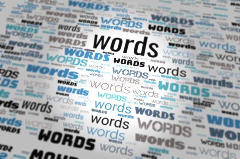 Words Text Abstract Educational Background Stock Illustration ...