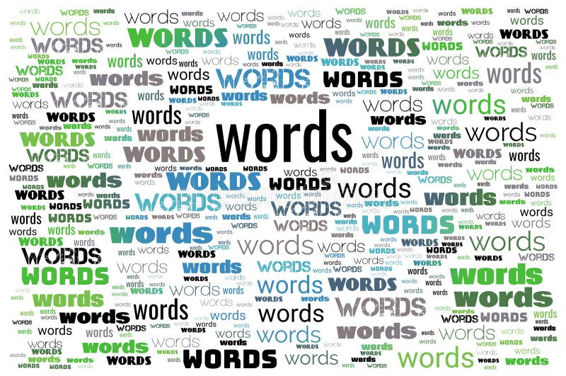 Words Text Abstract Educational Background Stock Illustration ...