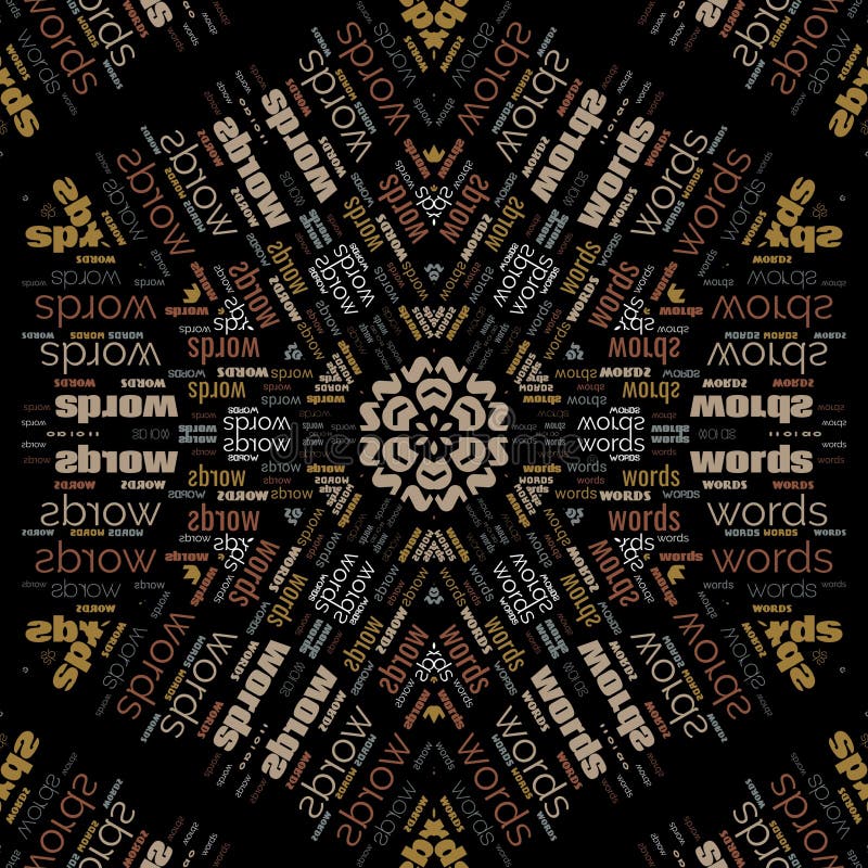 Words Text Abstract Educational White Background Stock Illustration ...