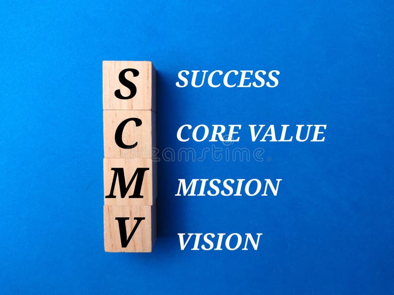 The Words VISION MISSION CORE VALUES and SUCCESS Stock Photo - Image of ...