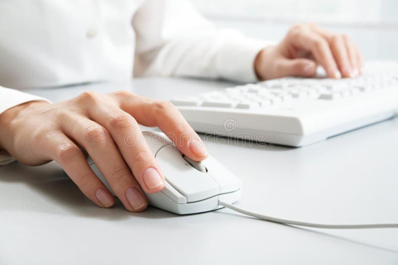 Mousing stock image. Image of hardware, concepts, female - 1855515