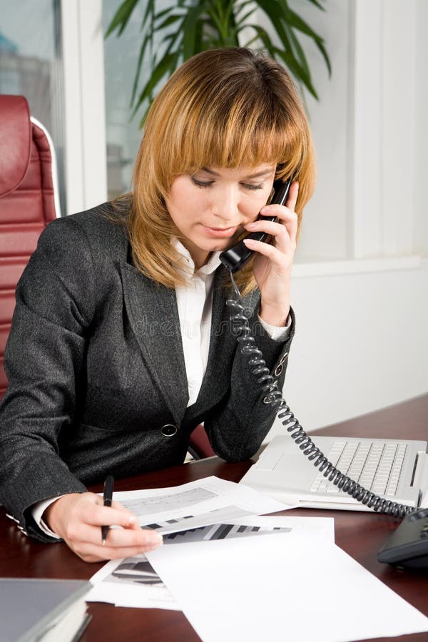 Secretary at work stock photo. Image of confident, office - 8506146