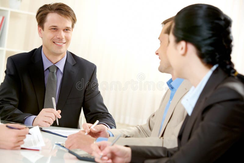 Portrait of Handsome Male Executive Stock Photo - Image of contemporary ...
