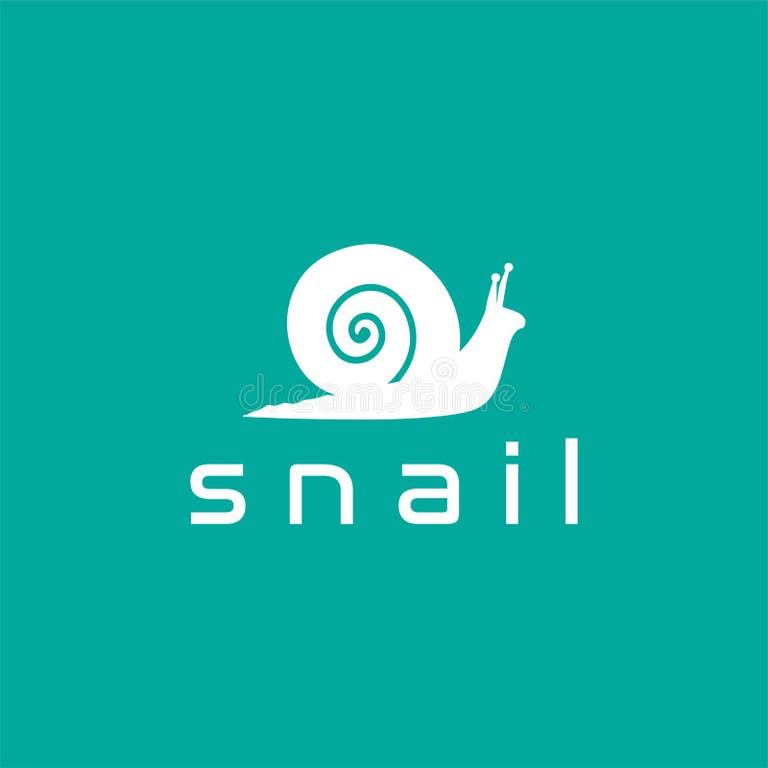 Modern Minimalist Simple Snail Slug Logo Design Vector Stock Vector ...