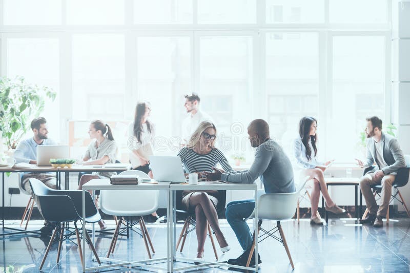 Work in action. stock image. Image of multi, cooperation - 73267363