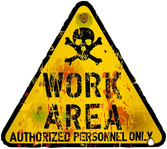 Work area sign stock vector. Illustration of frame, space - 39667792