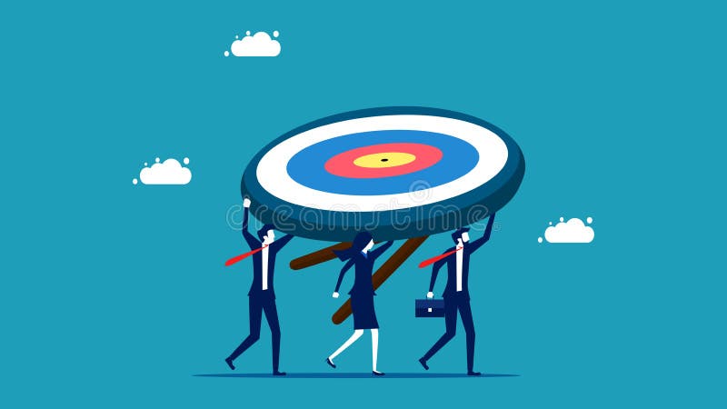 Work As a Team for Big Goals. Team of Businessmen Help Each Other Carry ...