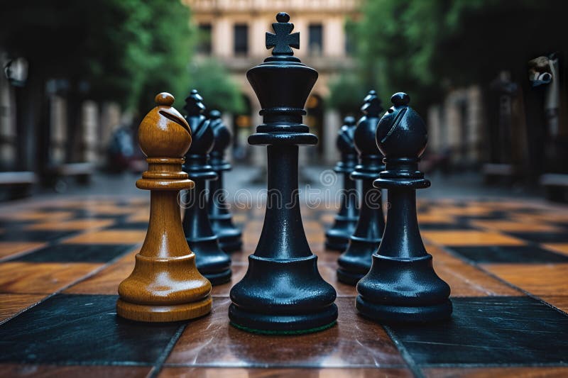 Work As a Team. Chess Concept Represents Success and Team Work Stock ...