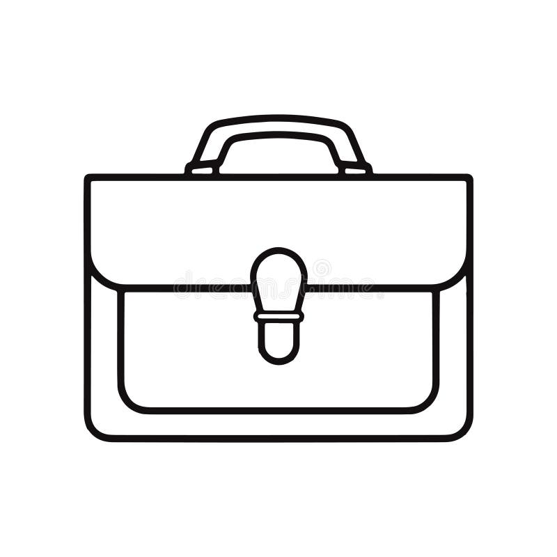 Work Bag Icon. Briefcase Symbol Stock Vector - Illustration of suit ...
