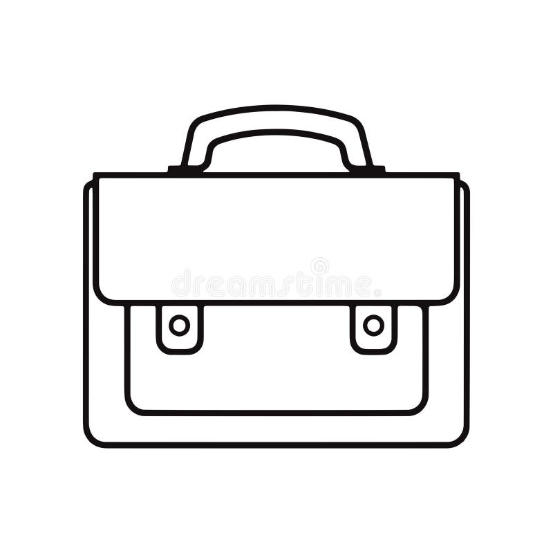 Work Bag Icon. Briefcase Symbol Stock Illustration - Illustration of ...