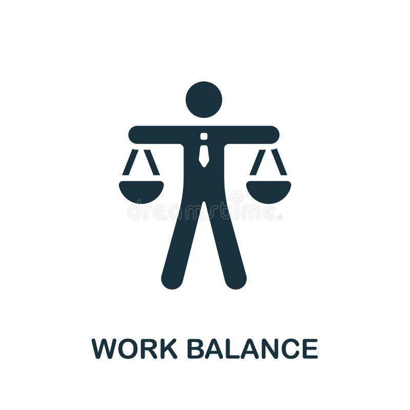 Work Balance Icon. Simple Element from Productive Work Collection ...