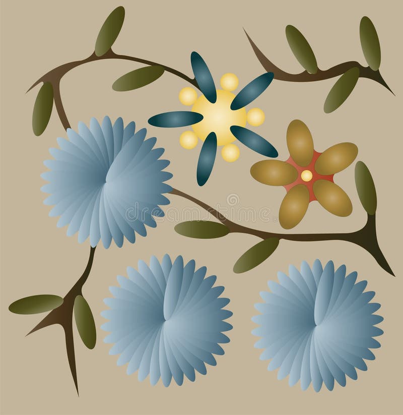 Floral theme velvet effect stock vector. Illustration of wallpaper ...