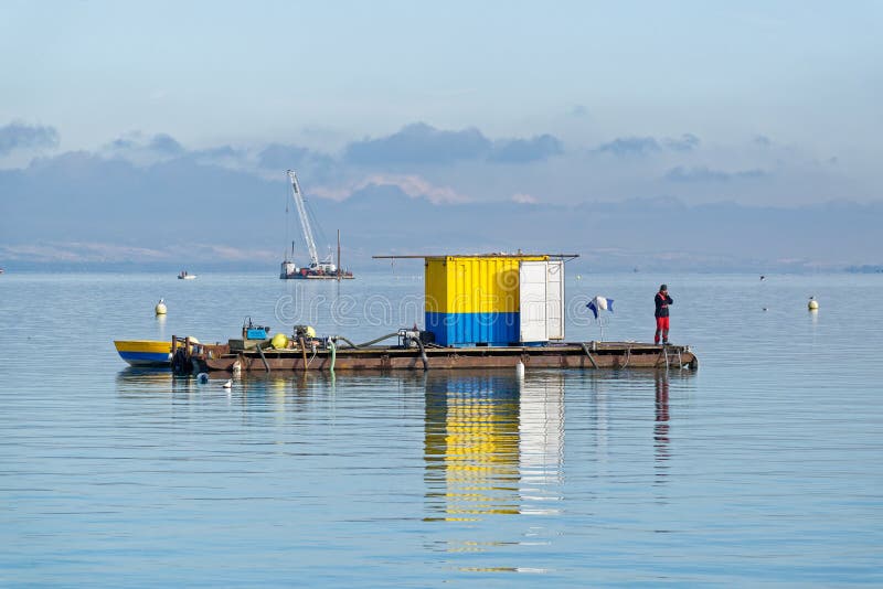 Work barge editorial photo. Image of working, offshore - 50441226