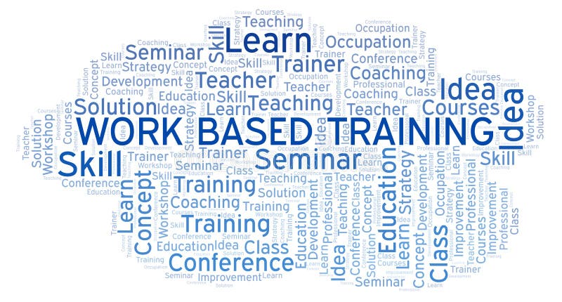 Work Based Training Word Cloud Stock Illustrations – 3 Work Based ...