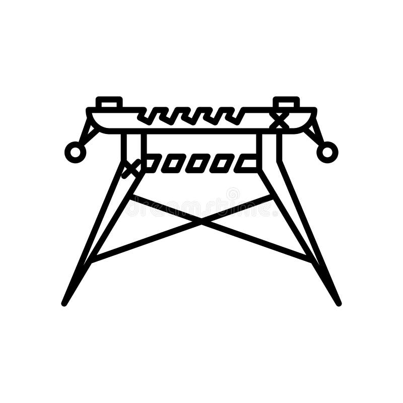 Work Bench Icon Vector Sign and Symbol Isolated on White Background ...