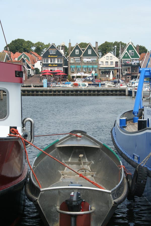 Work-boat in De Harbor of Urk Editorial Photo - Image of flevoland ...