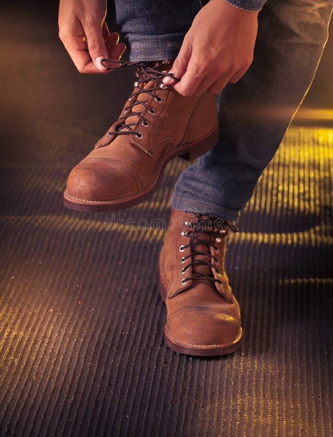 Work boot stock image. Image of traditional, jeans, western - 59496299