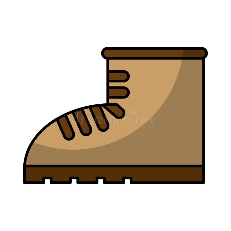 Work Boot Shoe Isolated Icon Stock Vector - Illustration of boot ...