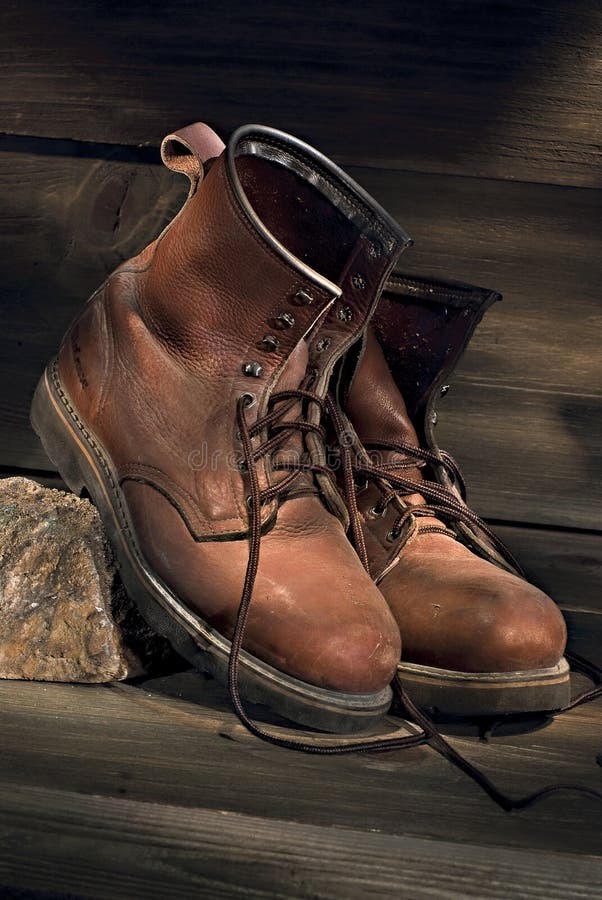 Work boots stock photo. Image of tool, shoes, work, laces - 18803454