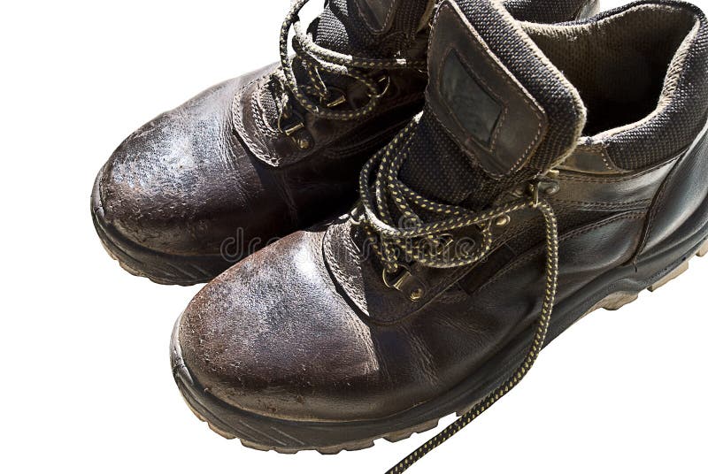 Work boots stock image. Image of worn, safety, work, labour - 8273311