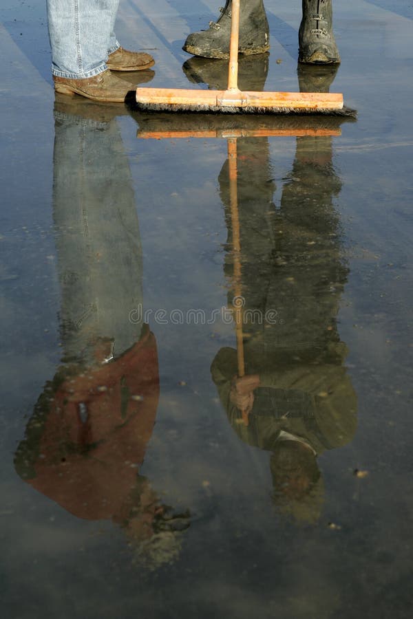 Work Boots and Reflections stock image. Image of reflection - 277557