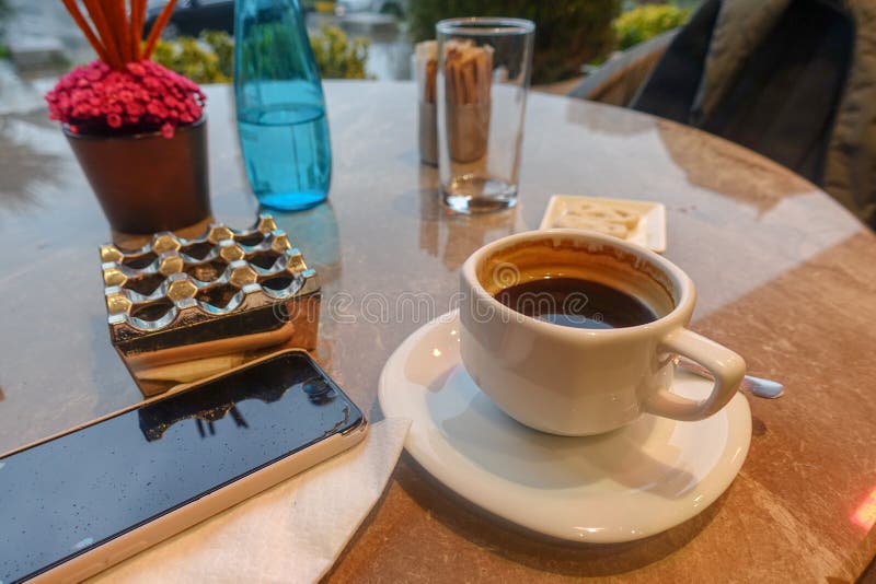 Work Break and Coffee Break Stock Photo - Image of beverage, seeds ...