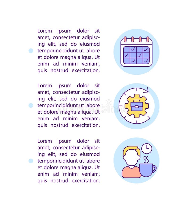 Work Hours Tracking Smartphone Interface Vector Template. Mobile Time ...