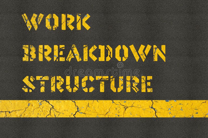 Work Breakdown Structure Concept Stock Photo - Image of acronym, marker ...