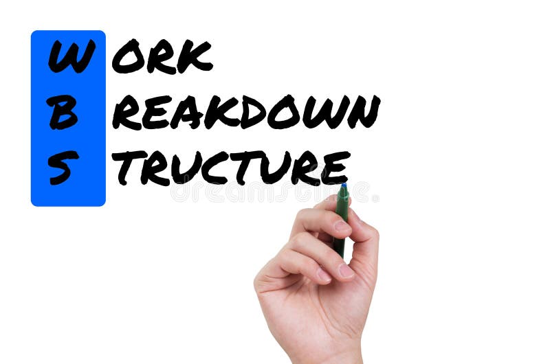 Work Breakdown Structure with Marker Stock Image - Image of investment ...