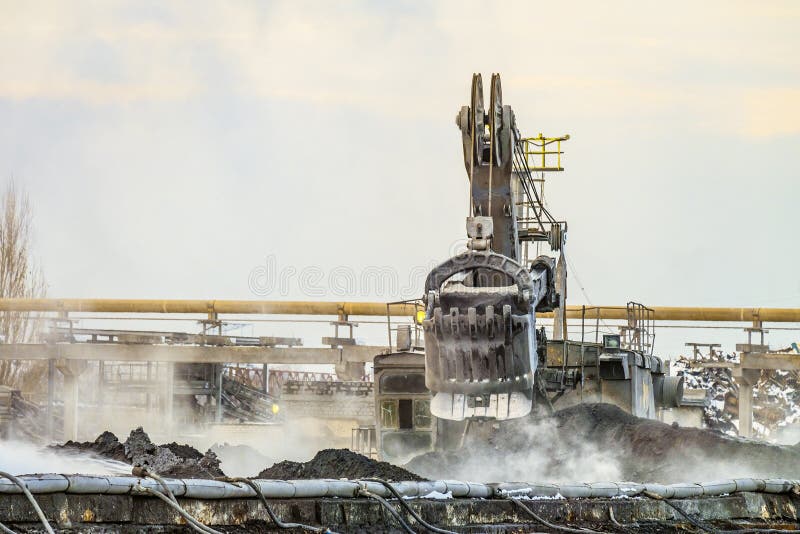 Bucket Excavator in the Mining Industry Stock Photo - Image of metal ...