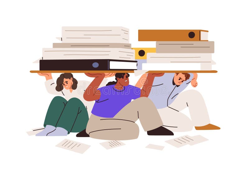 Paper Overload Cartoon Stock Illustrations – 865 Paper Overload Cartoon ...