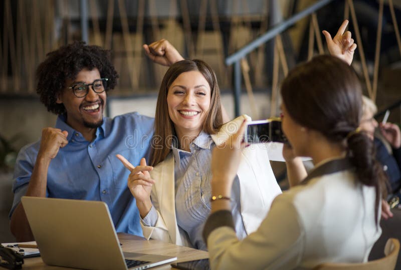 On work it can be fun stock photo. Image of black, happiness - 184426174