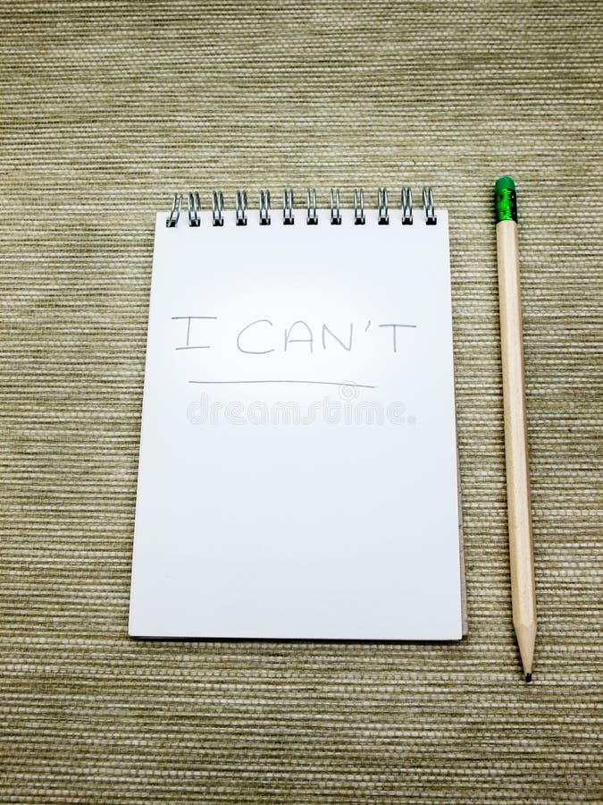 Hand Writing the Word Can T Stock Photo - Image of hope, rubber: 43015820