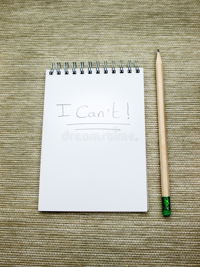 Hand Writing the Word Can T Stock Photo - Image of hope, rubber: 43015820