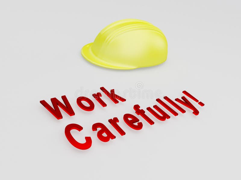 Work Carefully! concept stock illustration. Illustration of ...