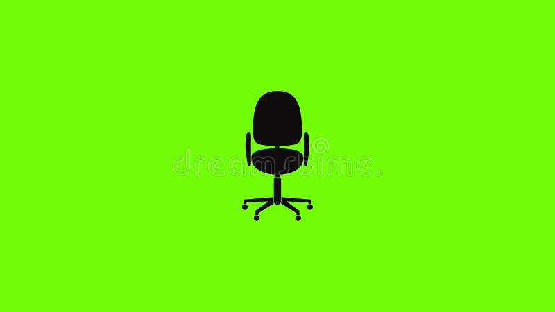 Work chair icon animation stock footage. Video of animation - 224912074